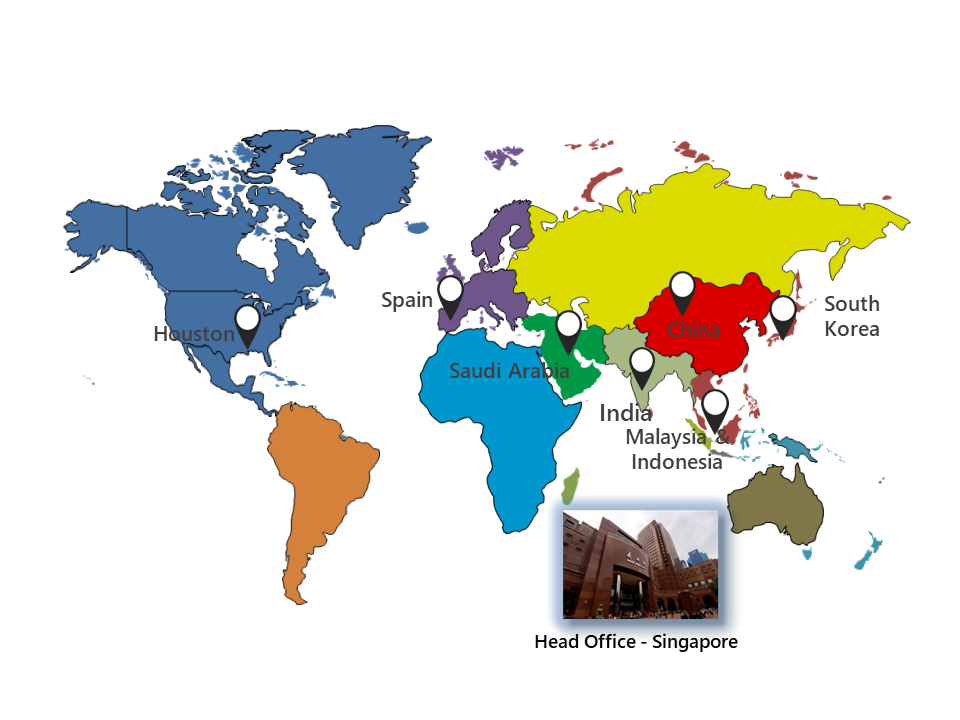 Global Footprint – Fortrec Chemicals and Petroleum Pte. Ltd.